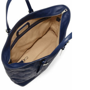 Longchamp | Bags | Longchamp Lm Cuir Lagoon Tote Navy Blue Shoulder Bag ...